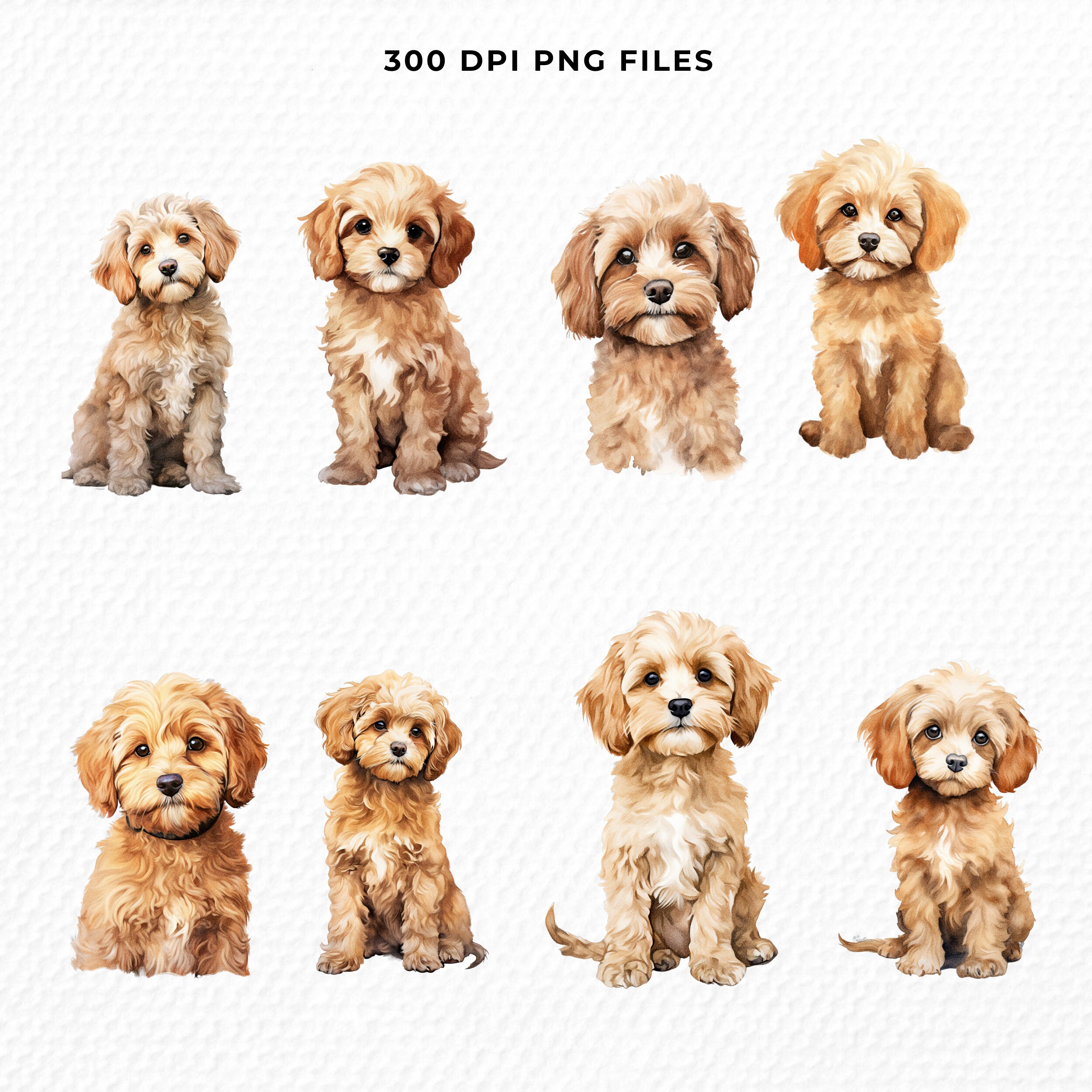 Cavapoo Clipart, Cavalier King Charles Spaniel, Poodle Clip Art, Dog ...