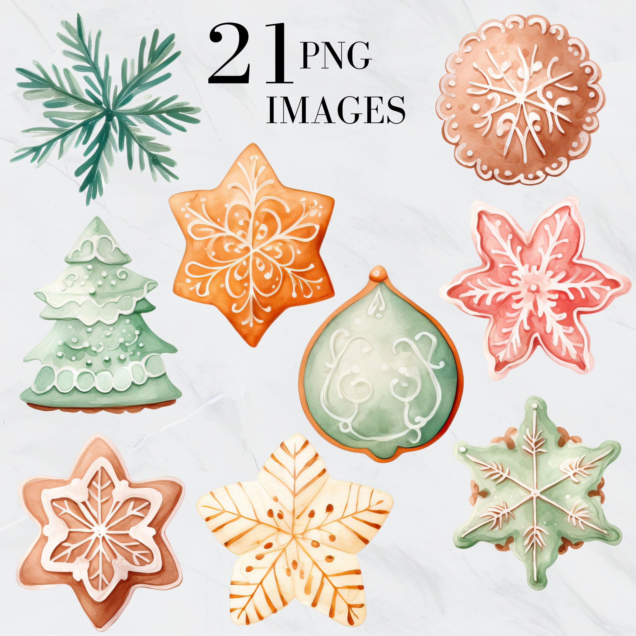 Christmas Sugar Cookie Clipart, Christmas Cookie PNG, Gingerbread ...