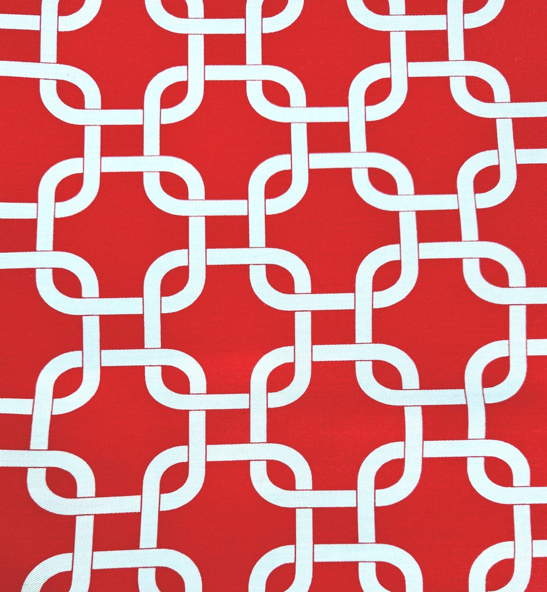 Red Gray Fabric by the Yard, Premier Prints Gotcha Link Harmony Red ...