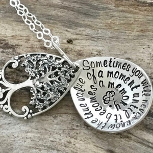 Retirement Tree of Life Locket - Personalized Sterling Silver Necklace ...