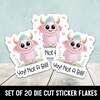 Cute Snarky Animals Set Die Cut Stickers Set of 20 - Etsy