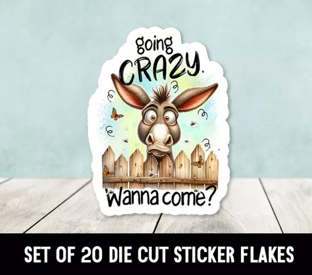 Going Crazy Wanna Come Die Cut Stickers Happy Mail -set of 20 - Etsy