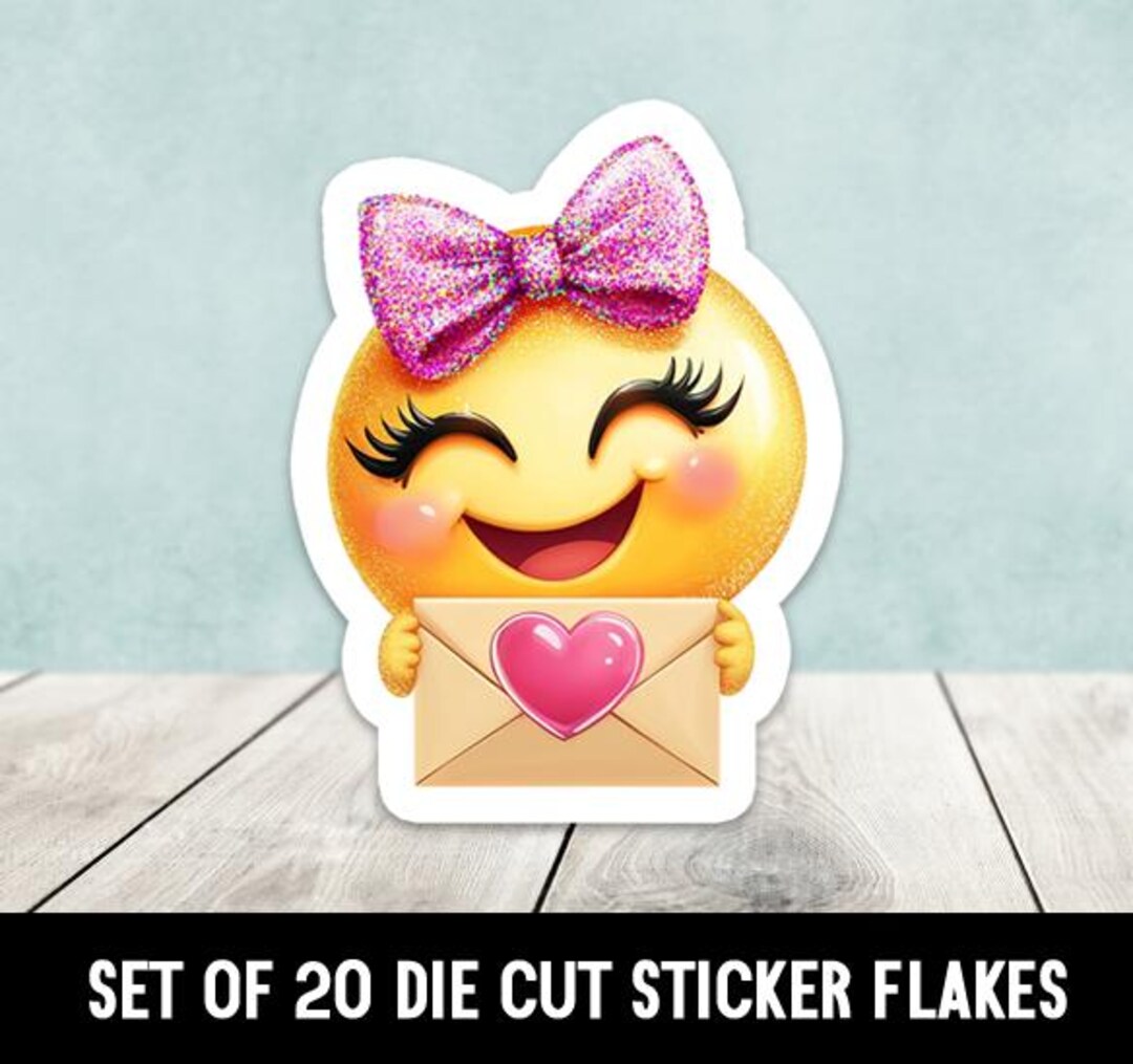 Smiling Happy Mail Die Cut Stickers - Set of 20 - Etsy