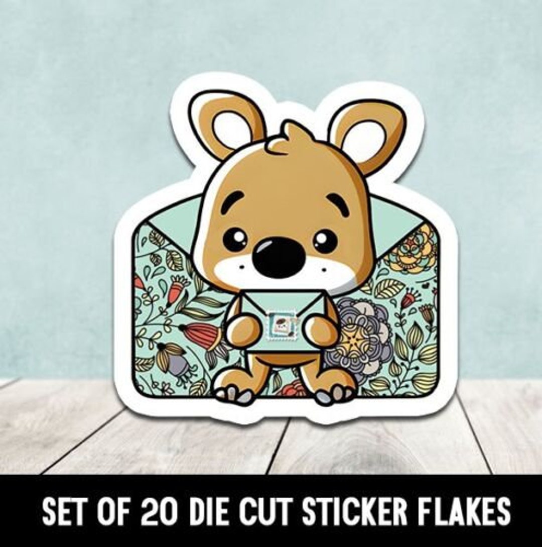 Roo Mail Kangaroo Mail Die Cut Stickers - Set of 20 - Etsy