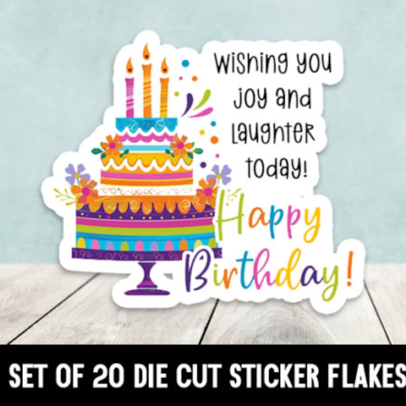 Happy Birthday Sticker - Etsy