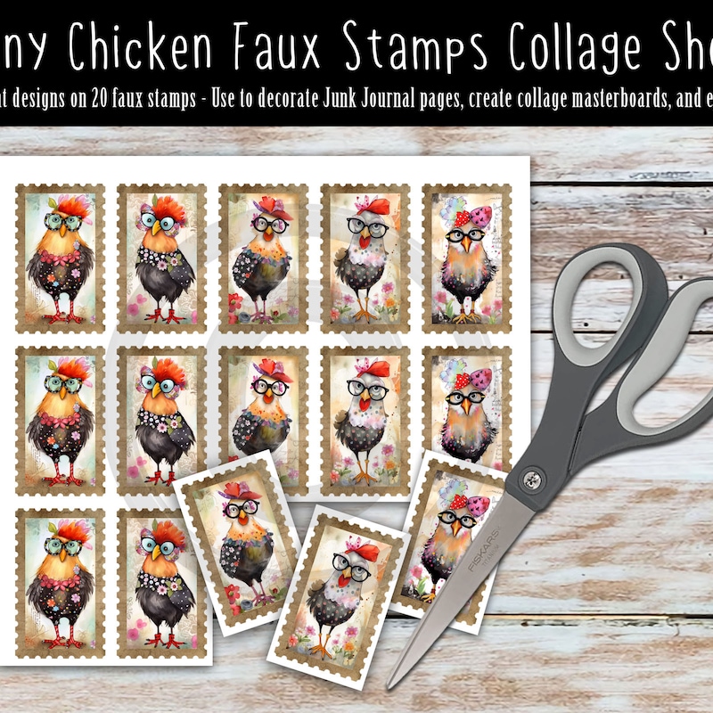 Chicken Stamps - Etsy