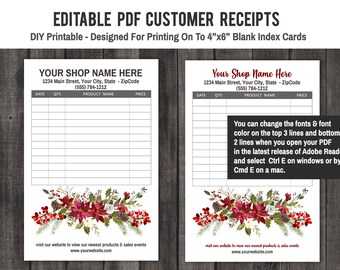 Craft Sales Receipts - Etsy