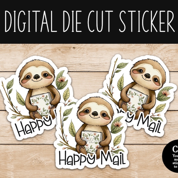 Sloth Sticker - Etsy