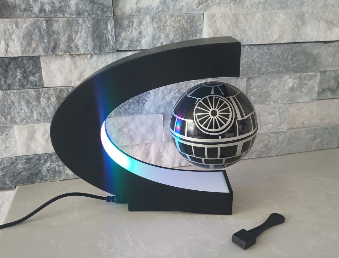 Floating DEATH STAR Darth Sith Desk Lamp Star Wars Night Light Plug in ...