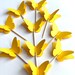 24 Pieces Yellow Butterfly Cupcake Toppers - Birthdays, Party Decor ...