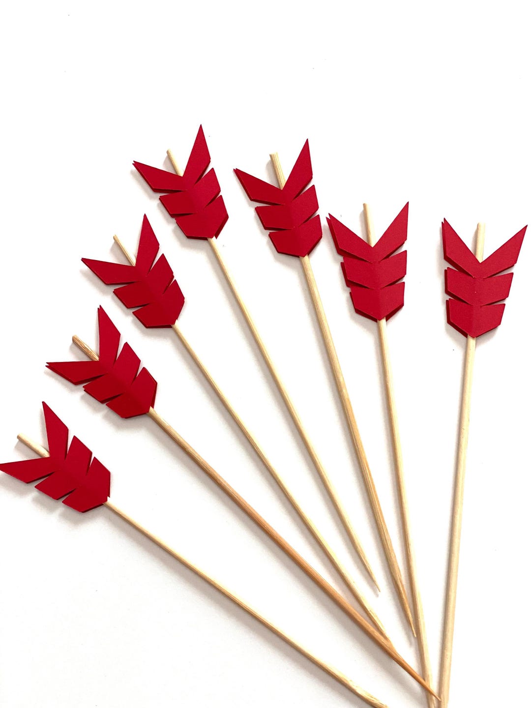 24 Pieces Red Arrow on Sticks Birthdays, Party Decor, Weddings, Baby ...