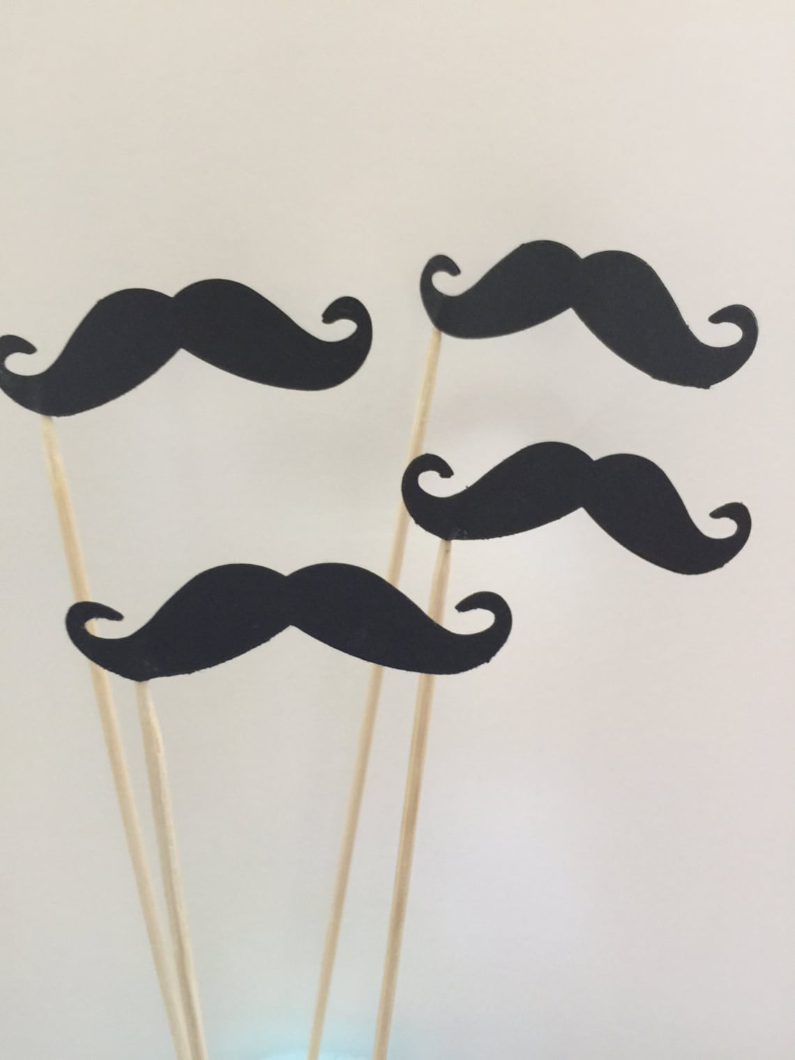 12 Pcs 2 1/4" MUSTACHE Black - Photo Booth Props, Birthday Photo Props ...