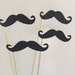 12 Pcs 2 1/4" MUSTACHE Black - Photo Booth Props, Birthday Photo Props ...
