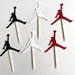 24 PCS Jordan Jumpman Cupcake Toppers, Birthday Party, Team Party ...