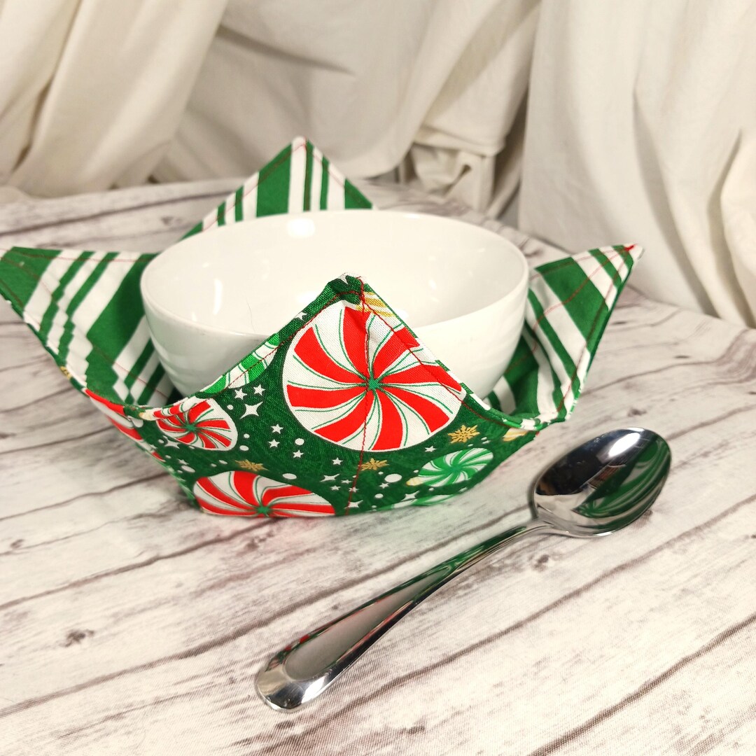 Bowl Cozy Reversible Thermal Hot Pad Microwave Soup Bowl Holder ...