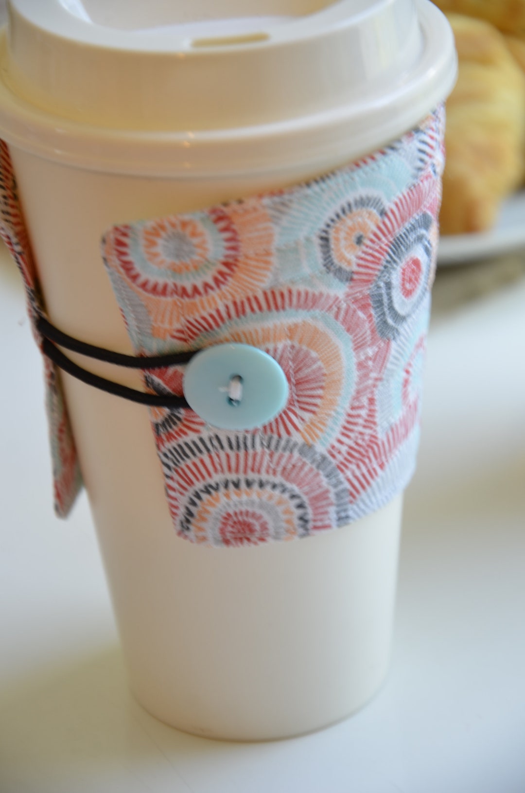 Quilted Fabric Cup Cozy Thermal Drink Sleeve Hot or Cold Beverage ...