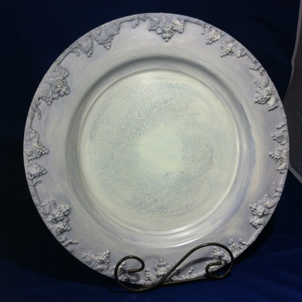 Painted Silver Plate - Etsy