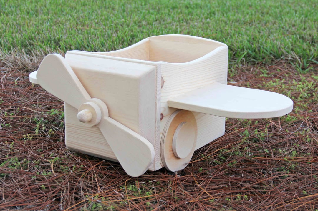 Unpainted Small Wooden Airplane Photography Prop - Etsy