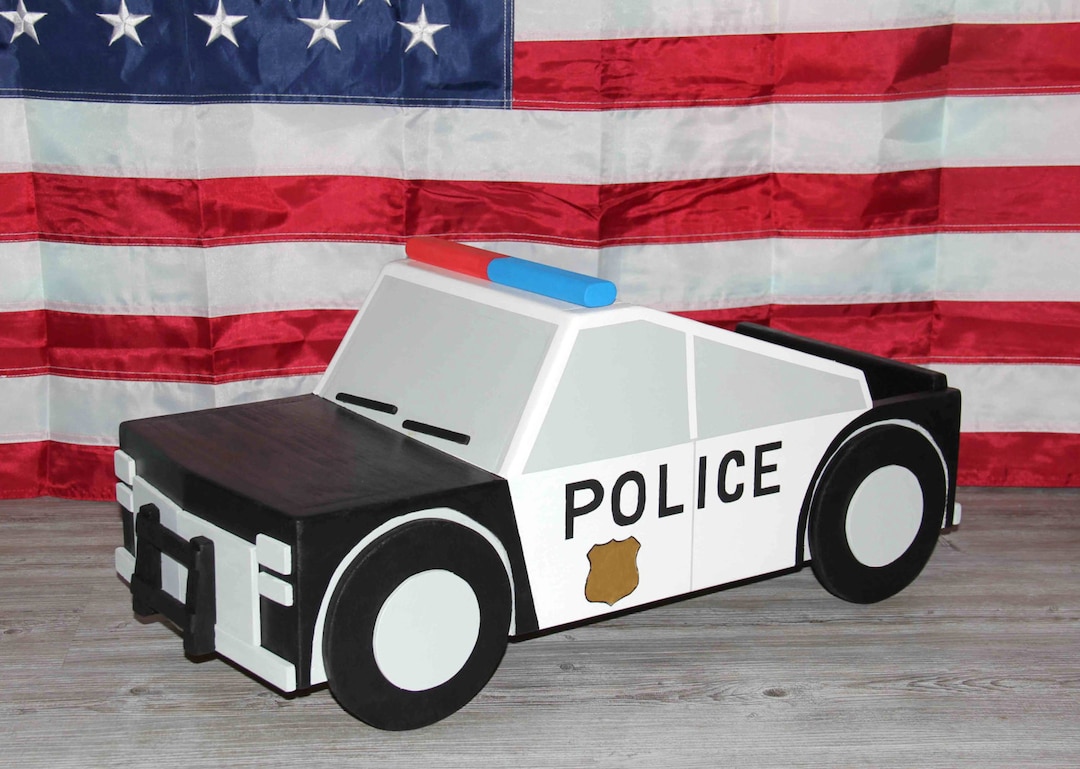 Wooden Police Car Photography Prop - Etsy
