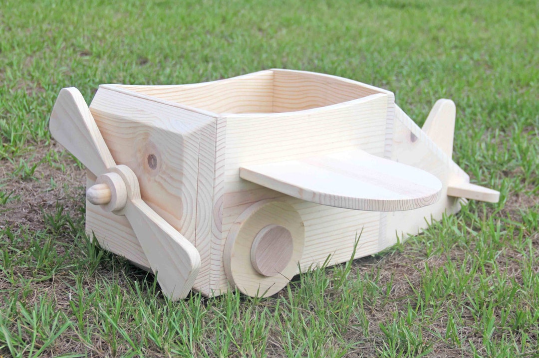 Unpainted Wooden Airplane Photography Prop - Etsy