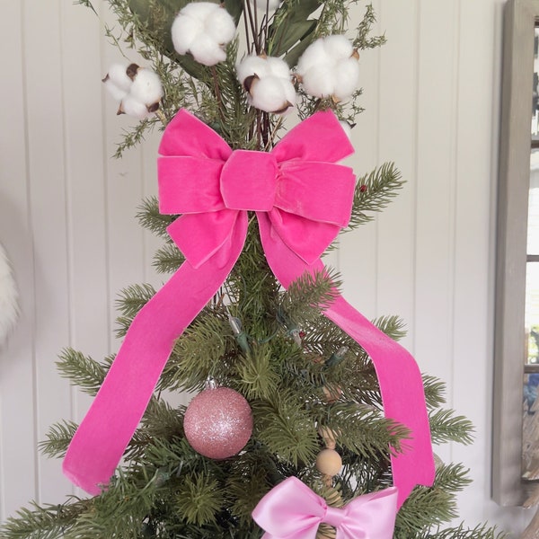 Velvet Tree Bow - Etsy