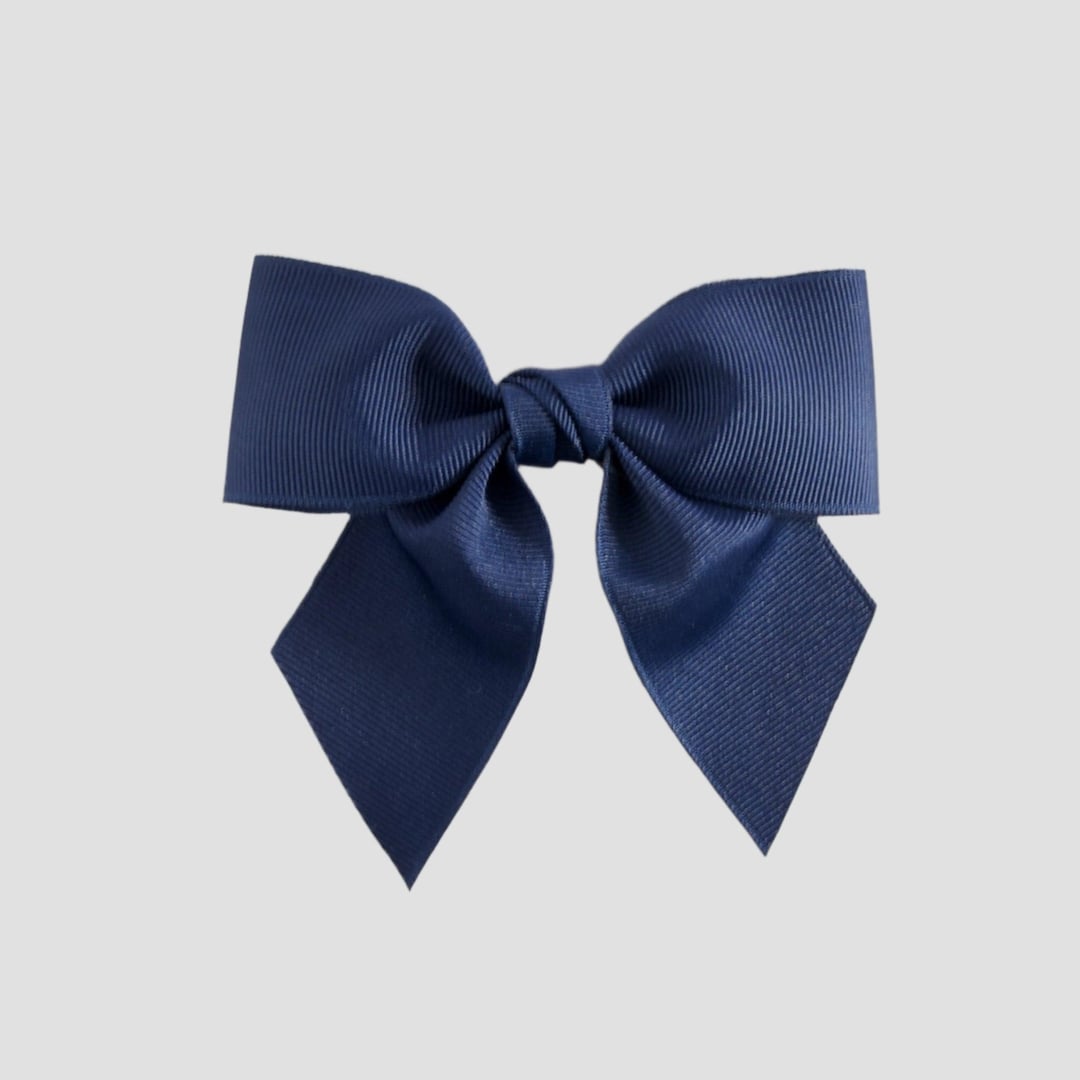 Grosgrain Sailor Hair Bow: 4-inch Alligator Clip, Handmade Kids ...