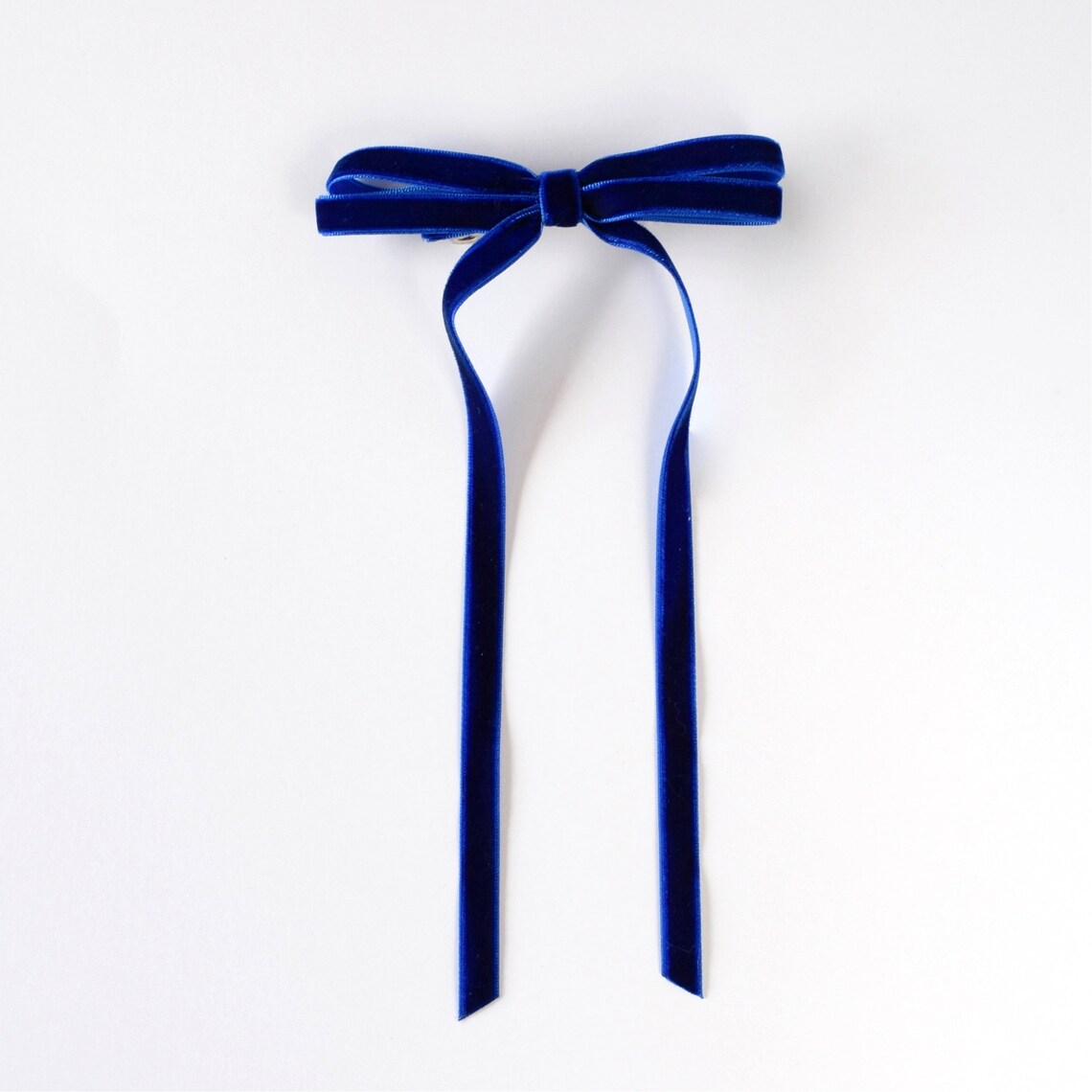 Velvet Hair Tie Velvet Ponytail Velvet Long Tail Bow Hair | Etsy