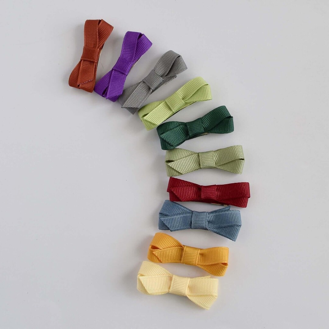 Mini Snap Bows for Babies and Toddlers With Fine Hair - Etsy