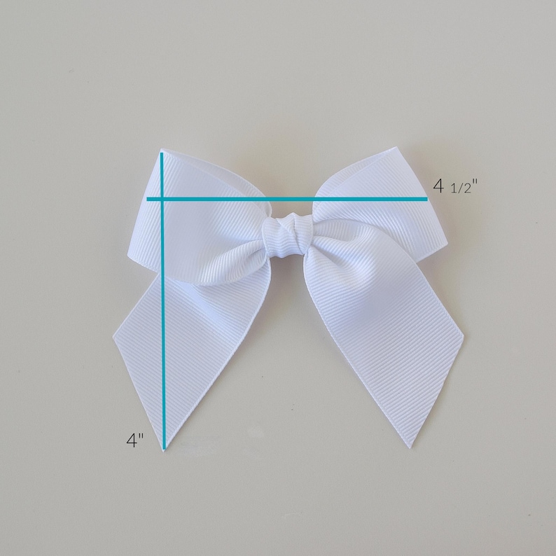 Grosgrain Sailor Hair Bow: 4-inch Alligator Clip, Handmade Kids ...