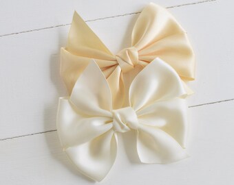 Cream Hair Bow | Etsy