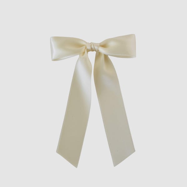Ivory Satin Bows - Etsy