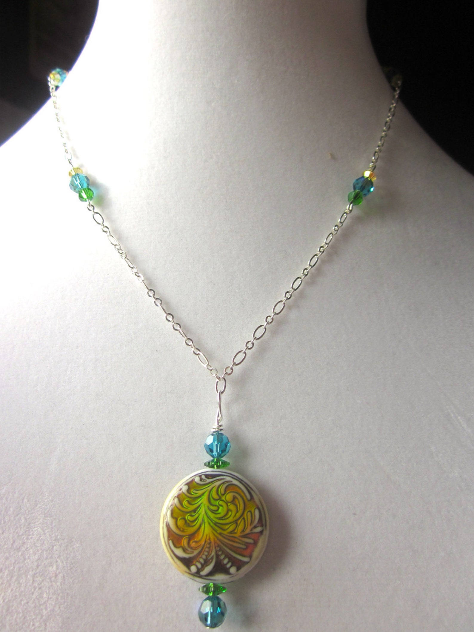 Mood Necklace Color Changing Mood Jewelry Swarovski | Etsy