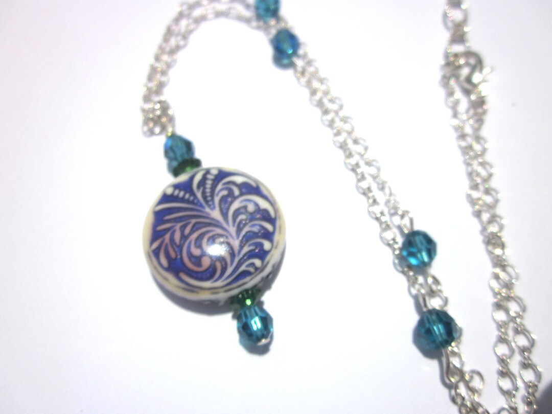 Mood Necklace, Color Changing Necklace, Swarovski Crystals, Summer ...