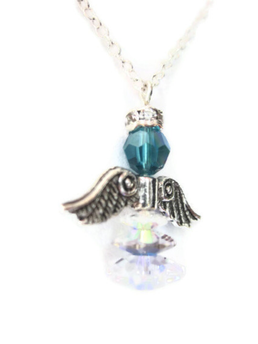 Limited Edition, Angel Necklace, Birthstone Jewelry, Swarovski Angel ...