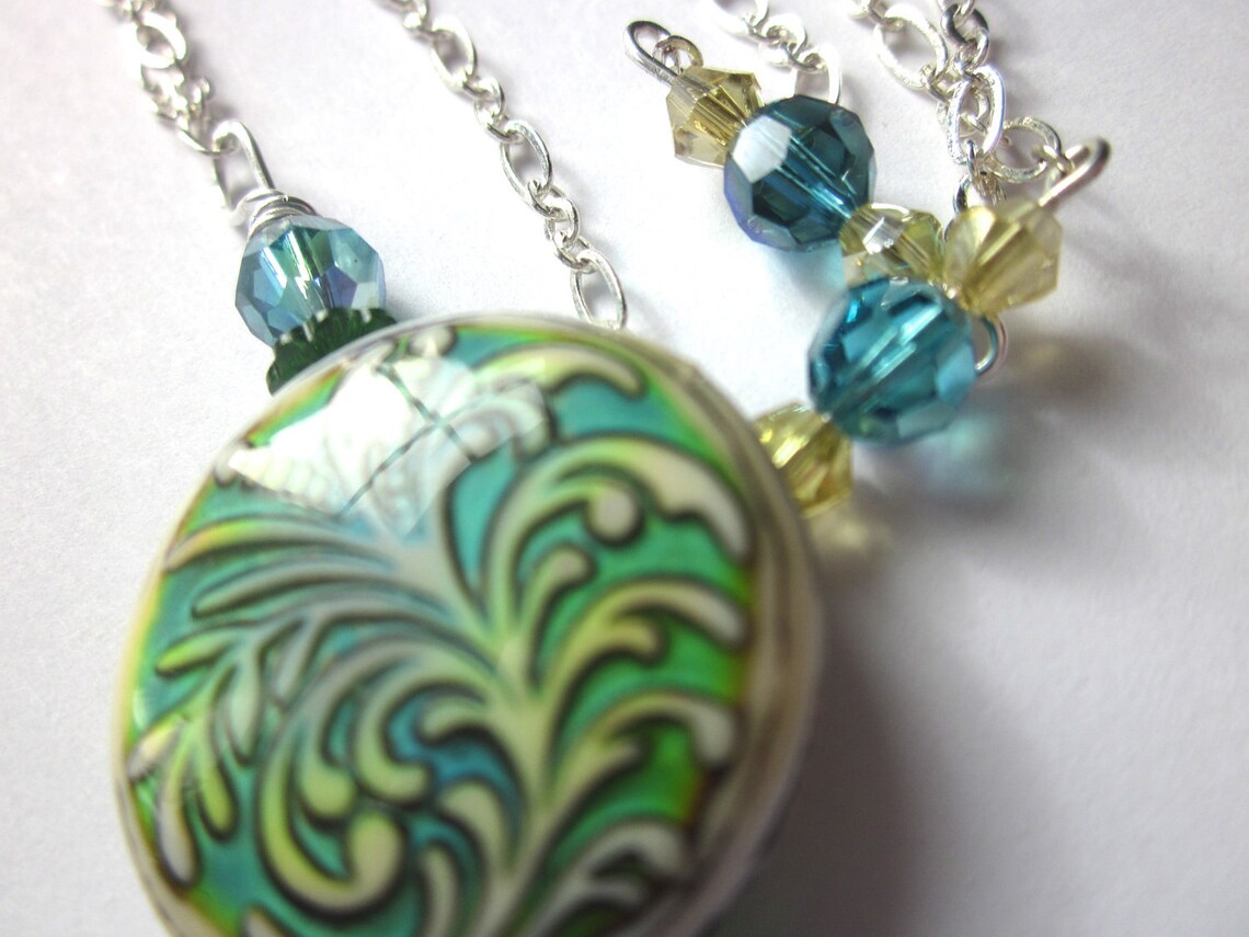 Mood Necklace, Color Changing, Mood Jewelry, Swarovski Necklace, Trendy ...