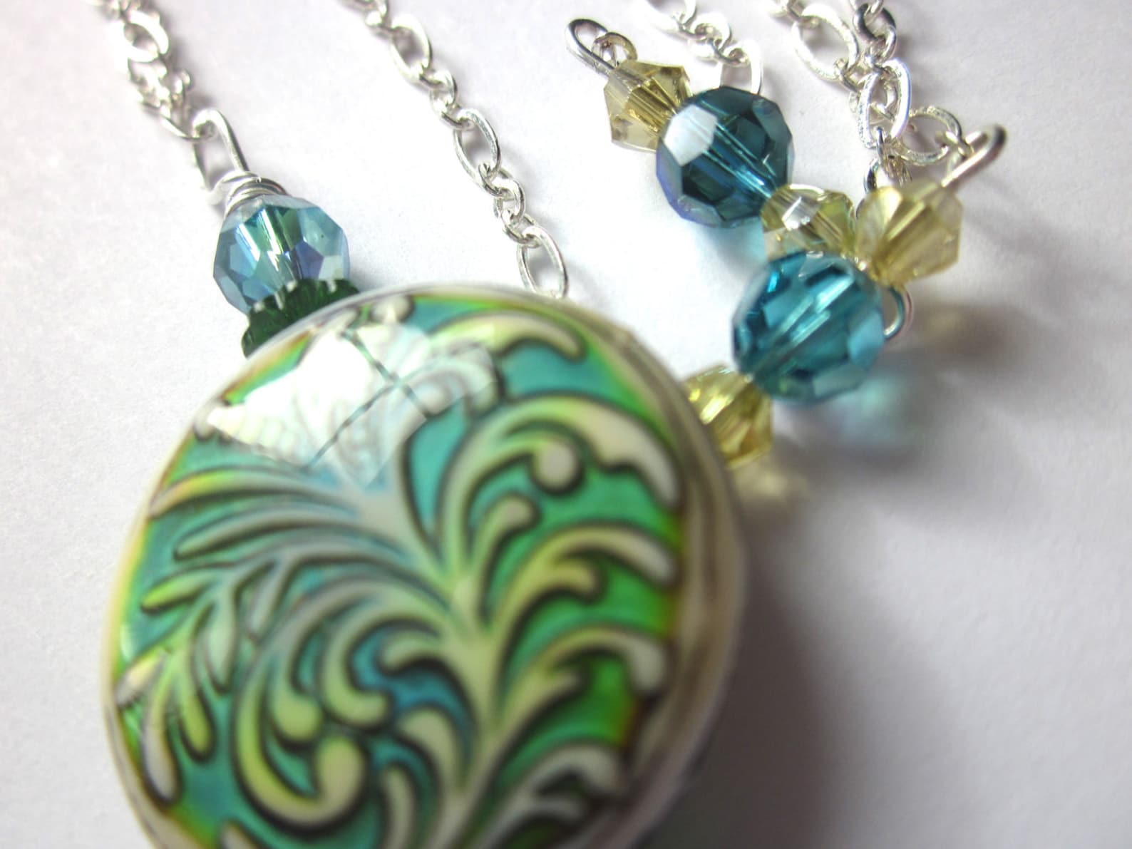 Mood Necklace Color Changing Mood Jewelry Swarovski | Etsy