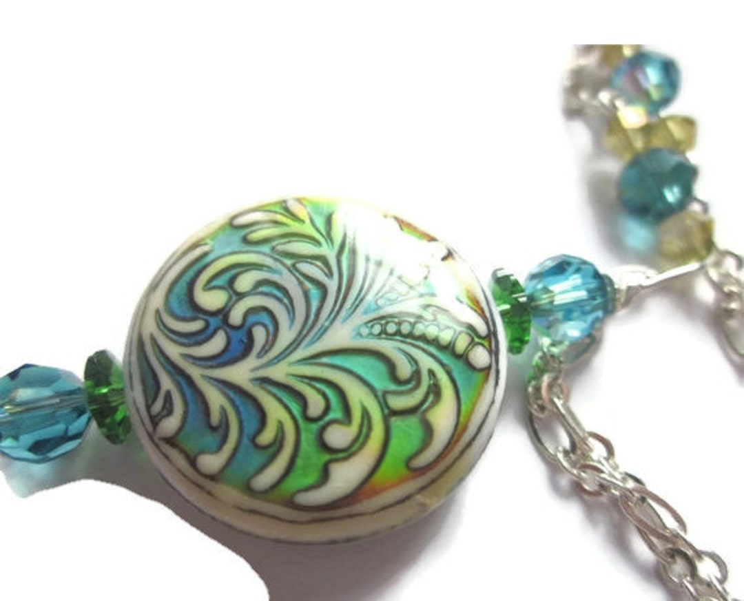 Mood Necklace, Color Changing, Mood Jewelry, Swarovski Necklace, Trendy ...