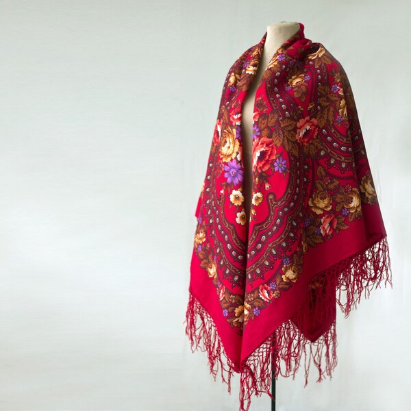 Dark Red Wool - Etsy