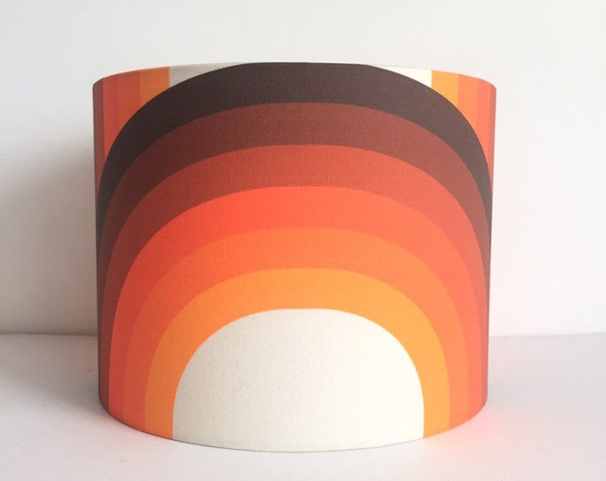 Retro 70s Lampshade - Etsy UK