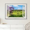 Tokyo Sakura Blossom Window View Canvas - Ethereal Floral Photography ...