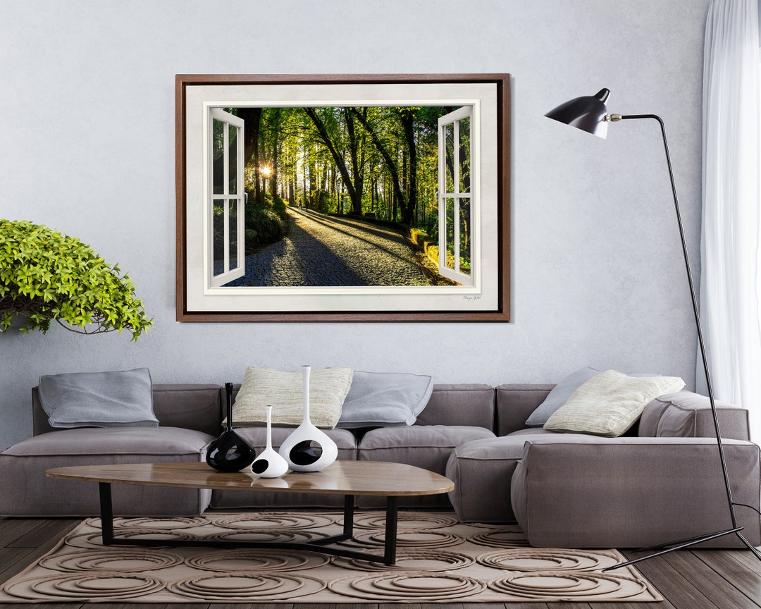 Window View Wall Art, Window Canvas Prints, Window View Canvas, Window ...