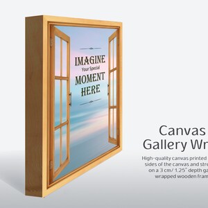 Your Photo as a Window Scene - Customizable Canvas Artwork - Modern ...