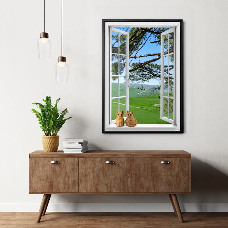Open Window Canvas Print: Summer Landscape View, Ready to Hang - Etsy