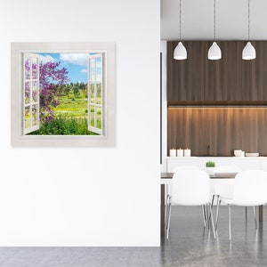 Window Landscape Painting Window View Canvas Open Window - Etsy