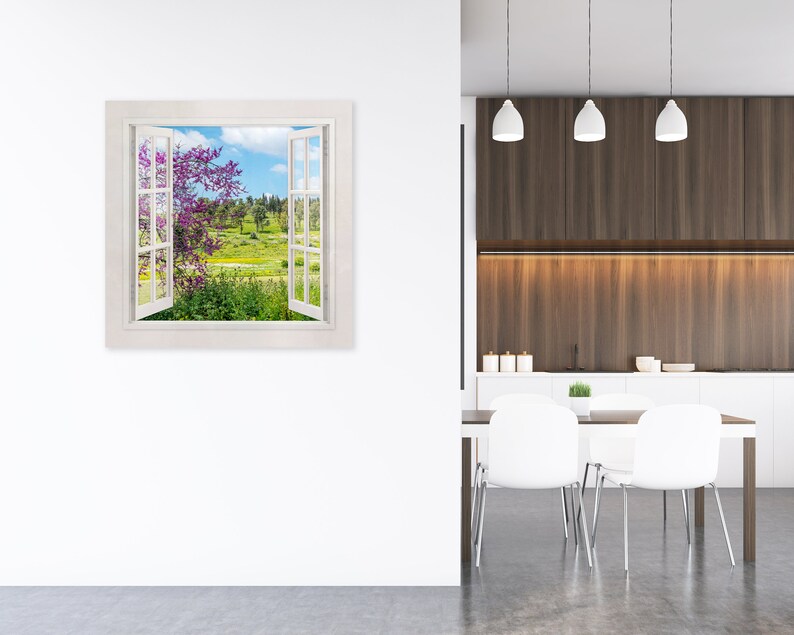 Window Landscape Painting Window View Canvas Open Window - Etsy