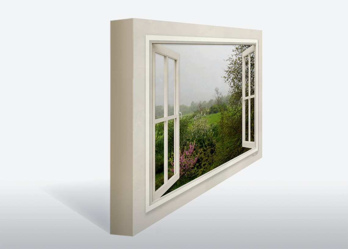 Open Window Wall Art Printed On Canvas Window Wall Art | Etsy