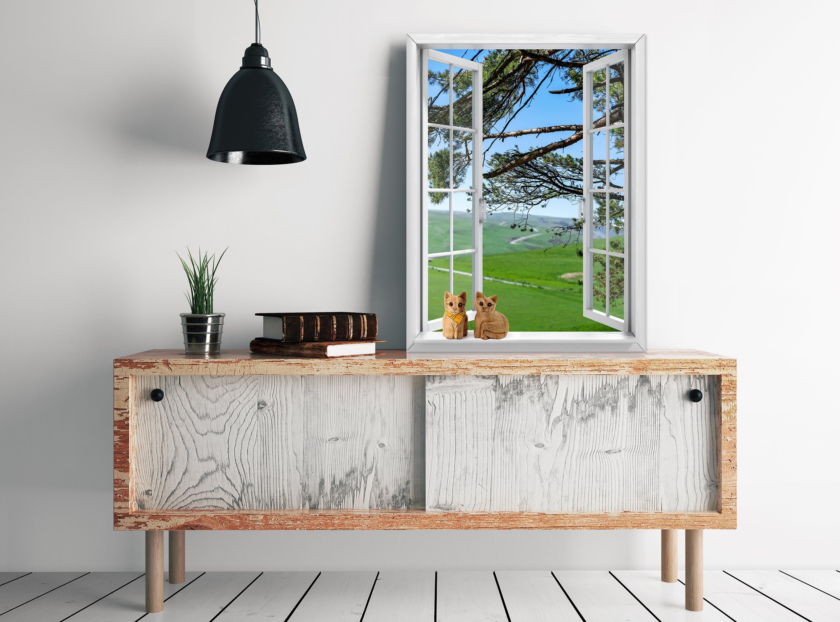 Open Window Canvas Print: Summer Landscape View, Ready to Hang - Etsy