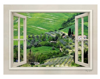 Open Window Canvas | Etsy