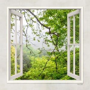 Open Window Forest View – Nature Wall Art for Home Decor Gift - Etsy