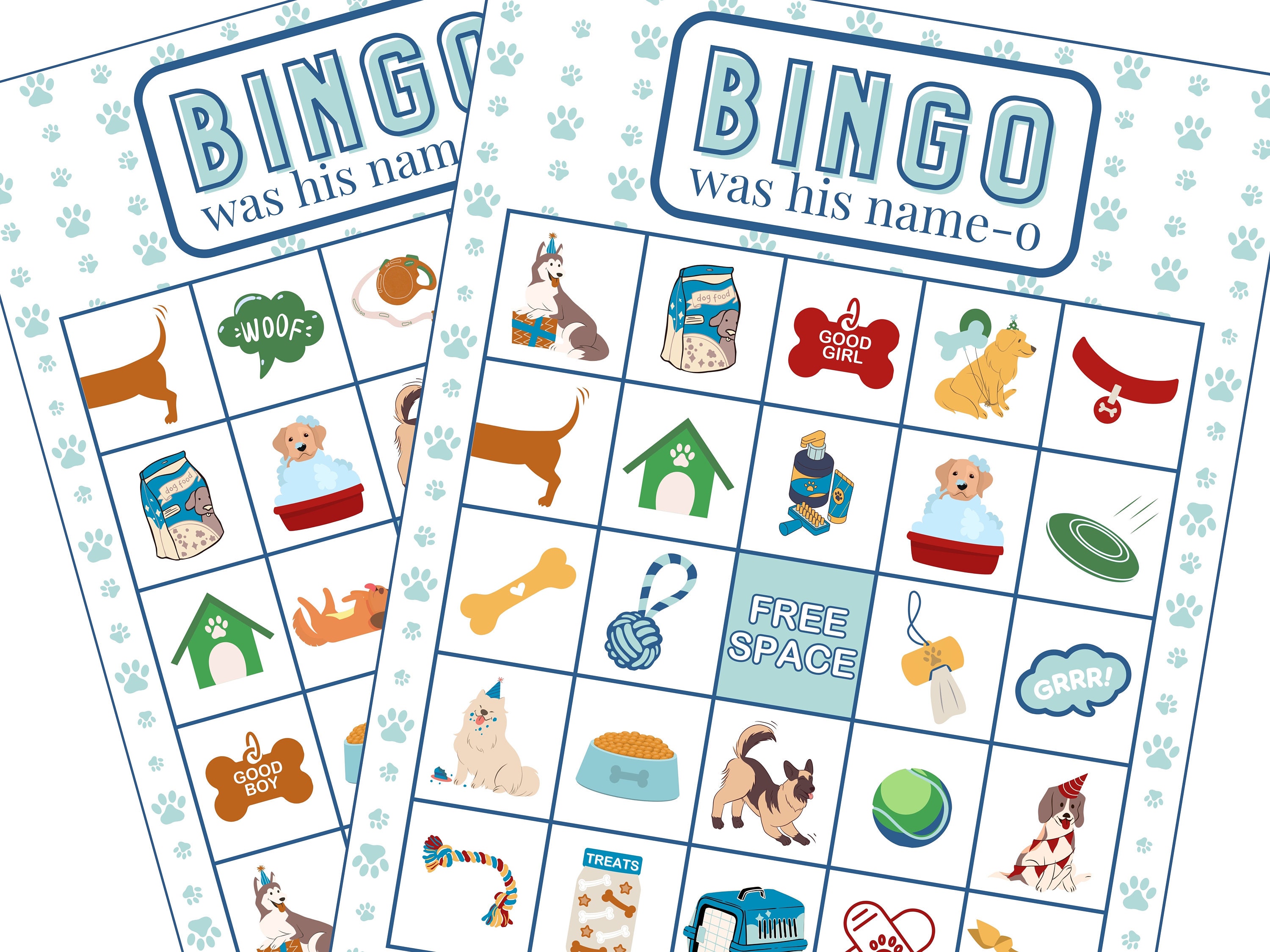 Dog Bingo- Digital Download- Dog Game- Birthday Party Game - Etsy